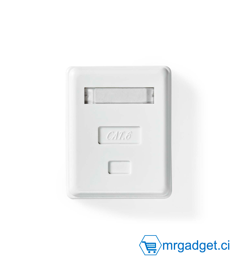 Prise Mural RJ45 UTP - Apparent - 1 Port - Boîte murale réseau Montage ...