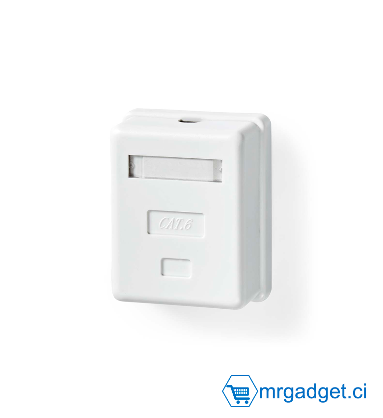 Prise Mural RJ45 UTP - Apparent - 1 Port - Boîte murale réseau Montage ...